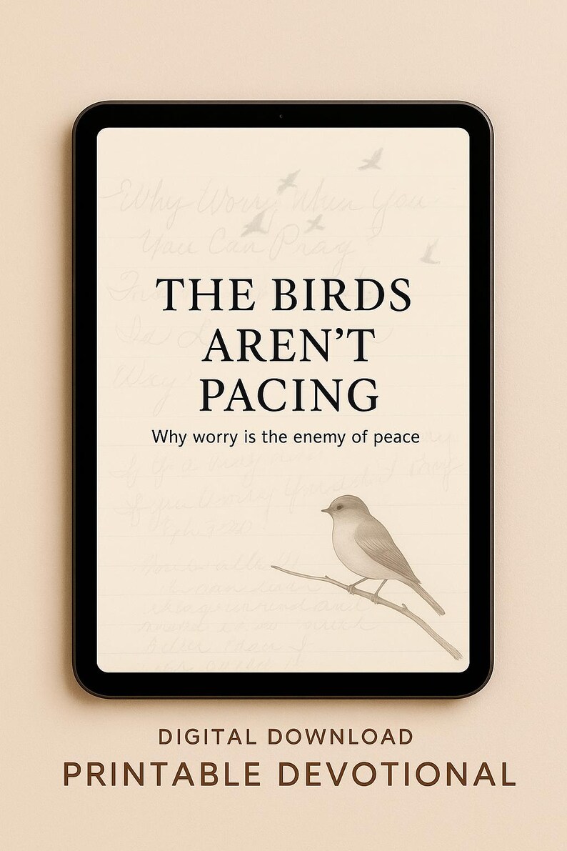 Christian Devotional Printable | the Birds Aren’t Pacing | Matthew 6 ...