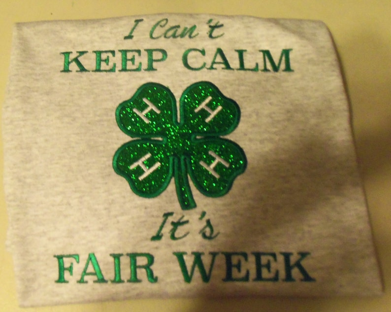 I Can't Keep Calm It's Fair Week Emboridered, Appliuqed - Etsy