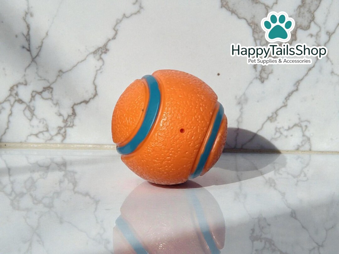 Dog Bouncy Chew Ball | Fetch Training Play Toy | Textured Groove Design ...