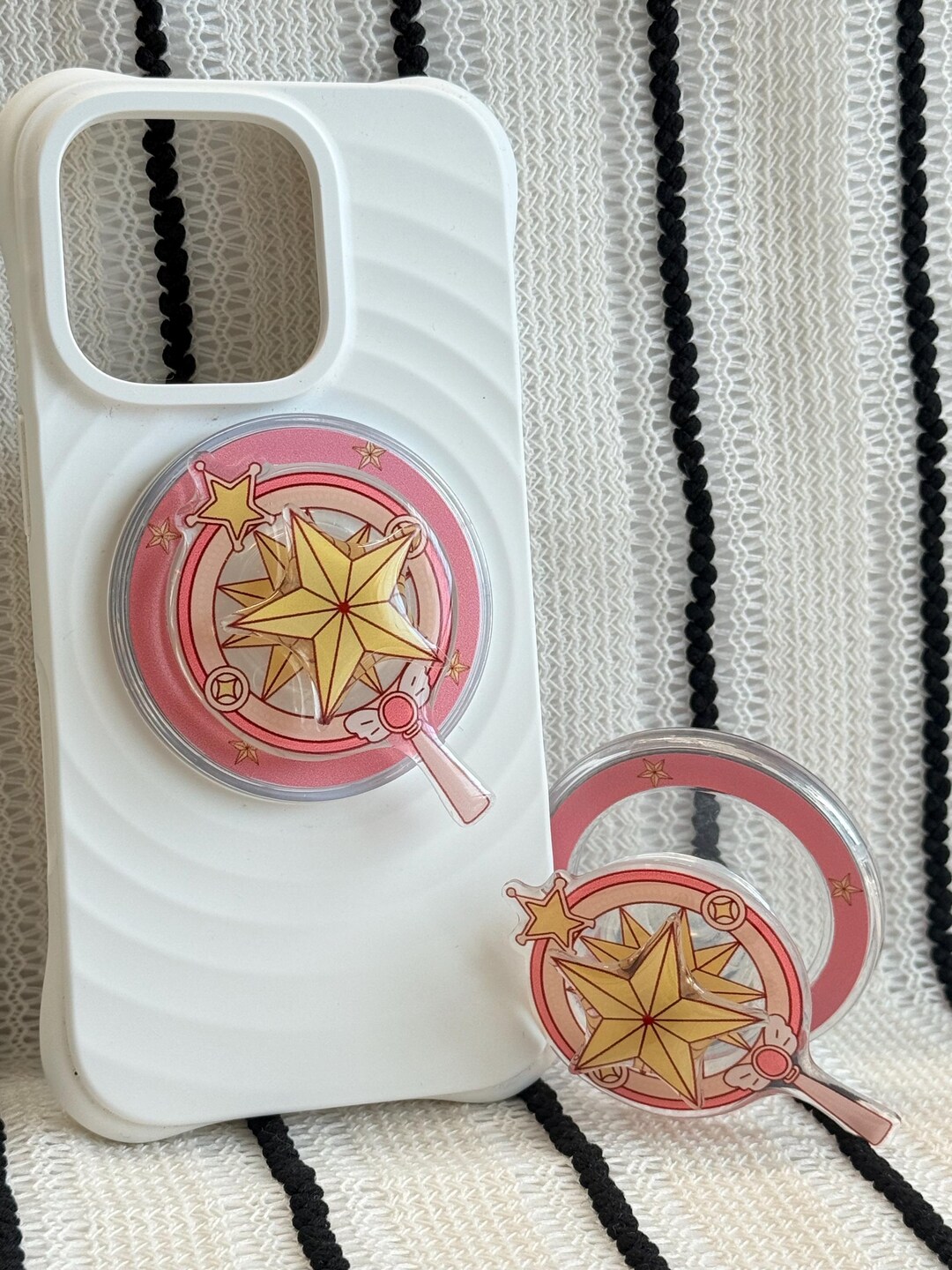 Magic Star Wand Magsafe Phone Grip|pink Star Magnetic Kindle Holder ...