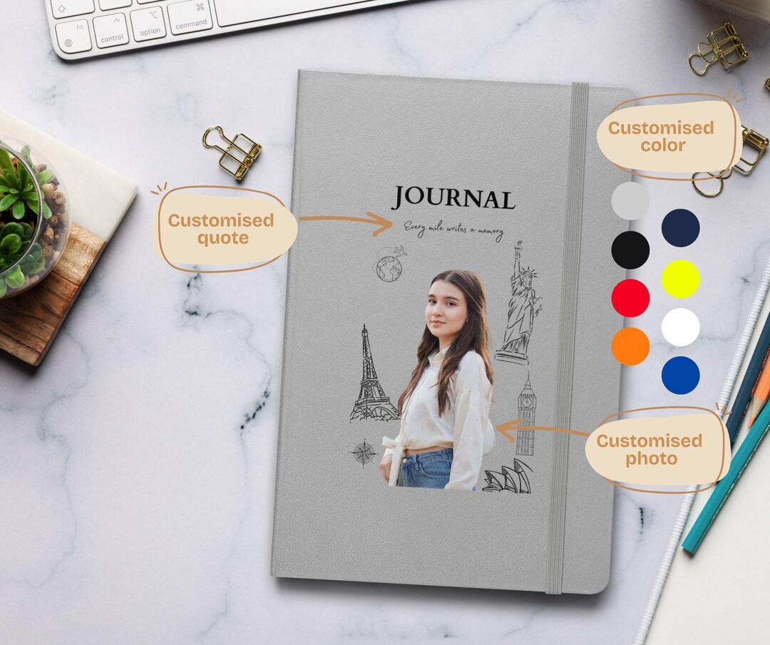 Personalized Writing Journal | Custom Hardcover Notebook for Notes ...