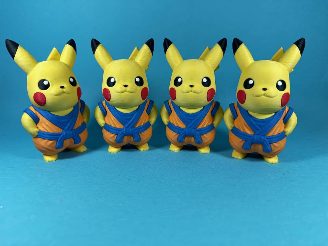 Pikachu as Son Goku Crossover Figur Dragonball Pokemon Pokeball ...