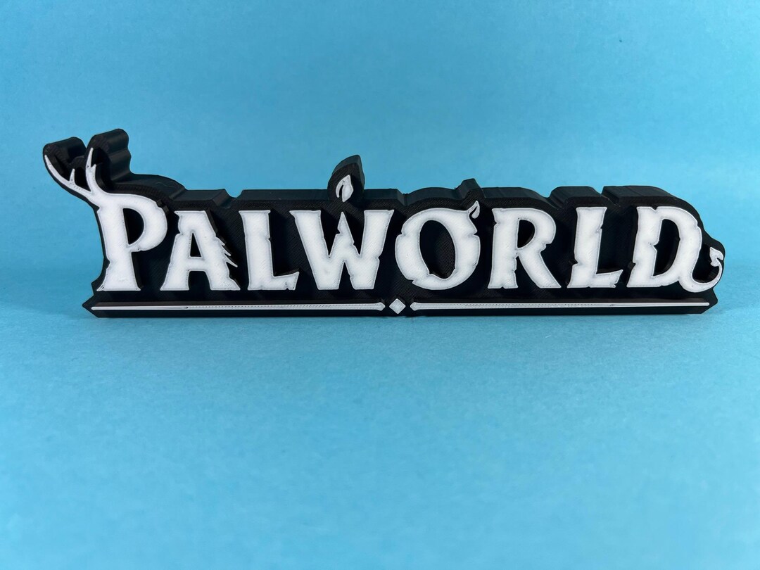 Palworld Text 3D Logo Gaming Aufsteller Fan Product - Etsy
