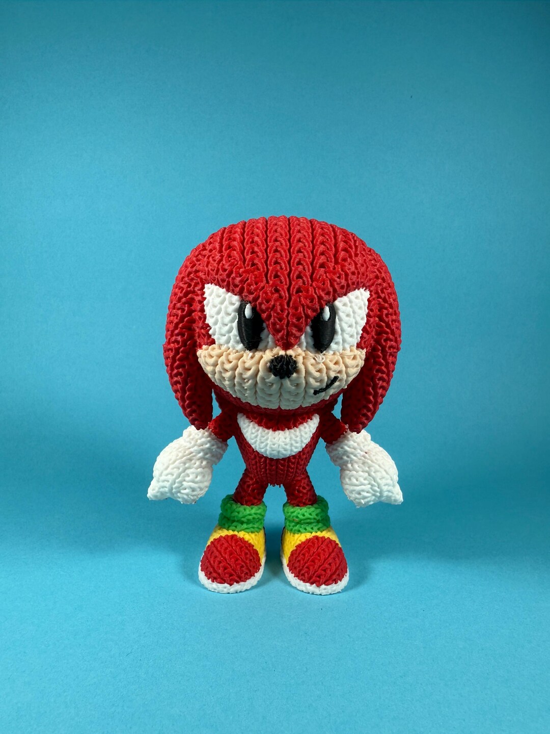 Knuckles From Sonic Hedgehog Crochet Figur Design Als Hartplastik ...