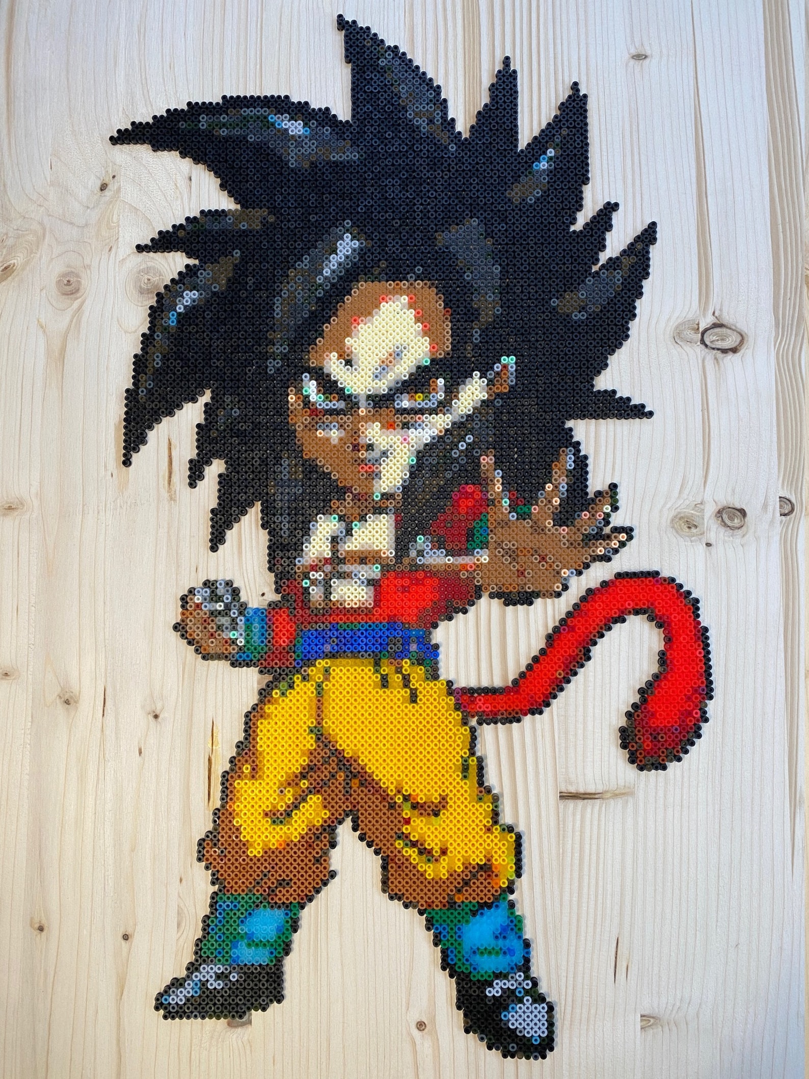 Perler Bead Hama Bead Son Goku SSJ4 Over 6.500 Beads - Etsy Singapore