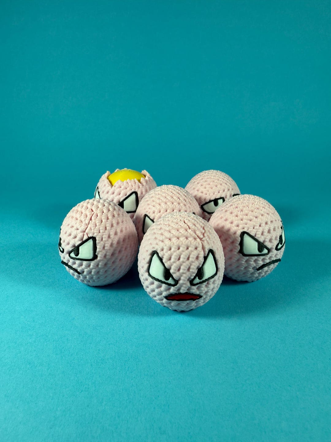 Exeggcute Owei Pokemon Eggs Easter Crochet Optical Knitted Figur ...