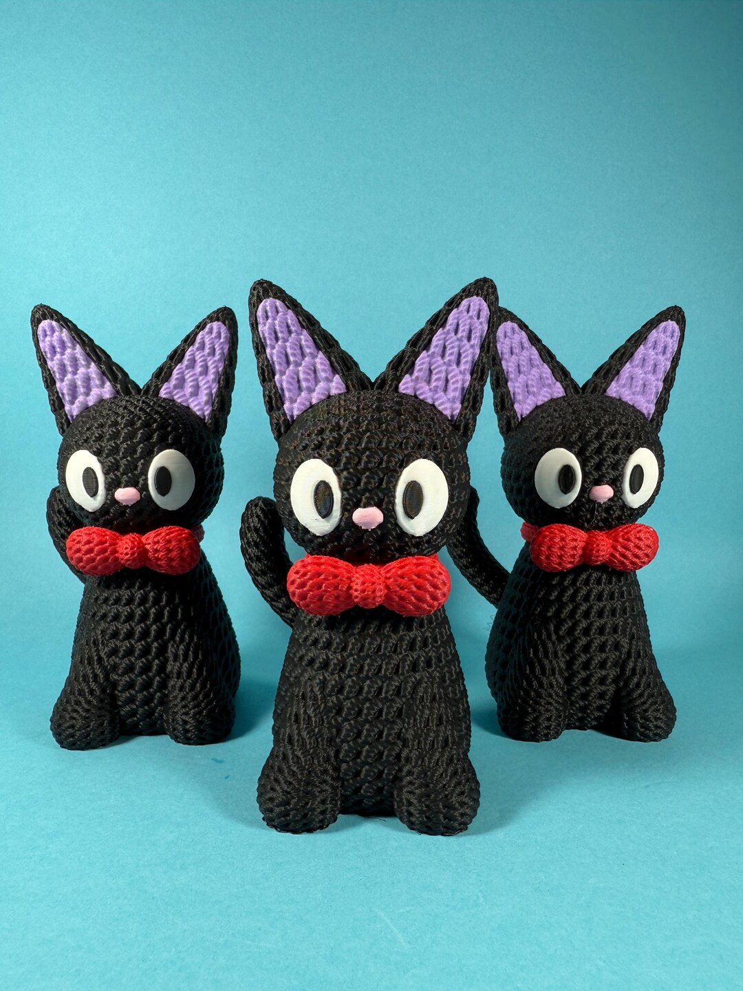 Jiji Cat Crochet From Kiki's Delivery Service Figure Knitted Printed ...