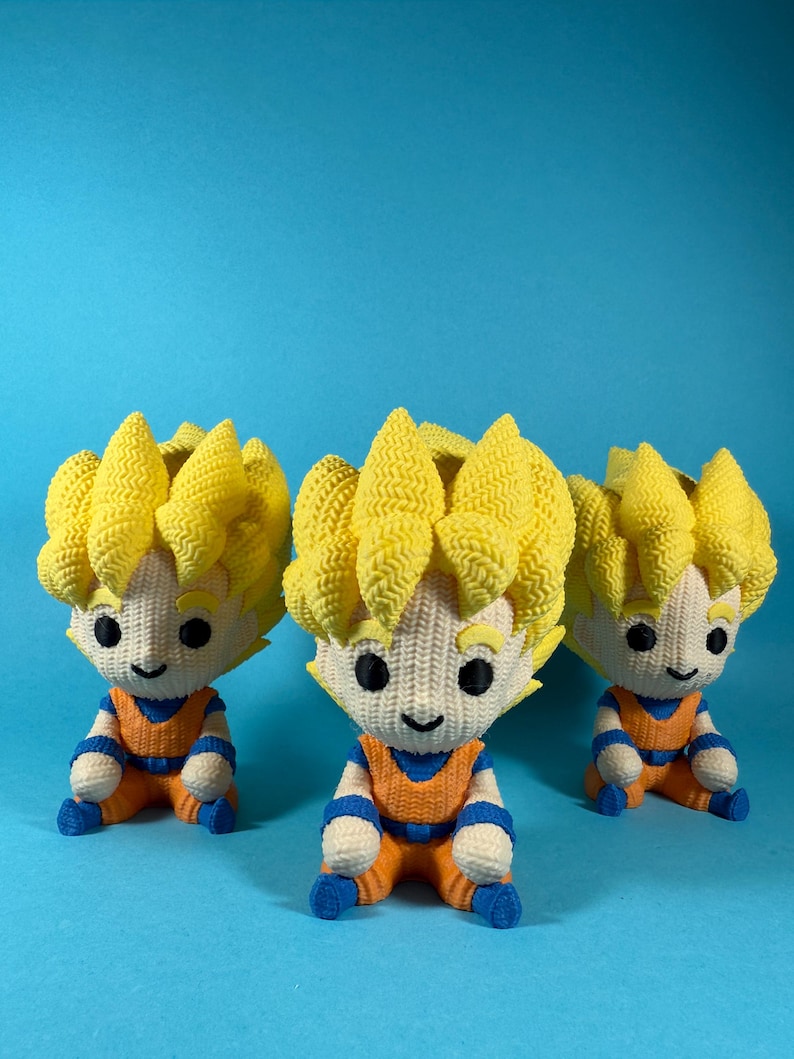 Son Goku Dragonball Gehäkelte Hartplastik Version Crochet Optik Fan ...