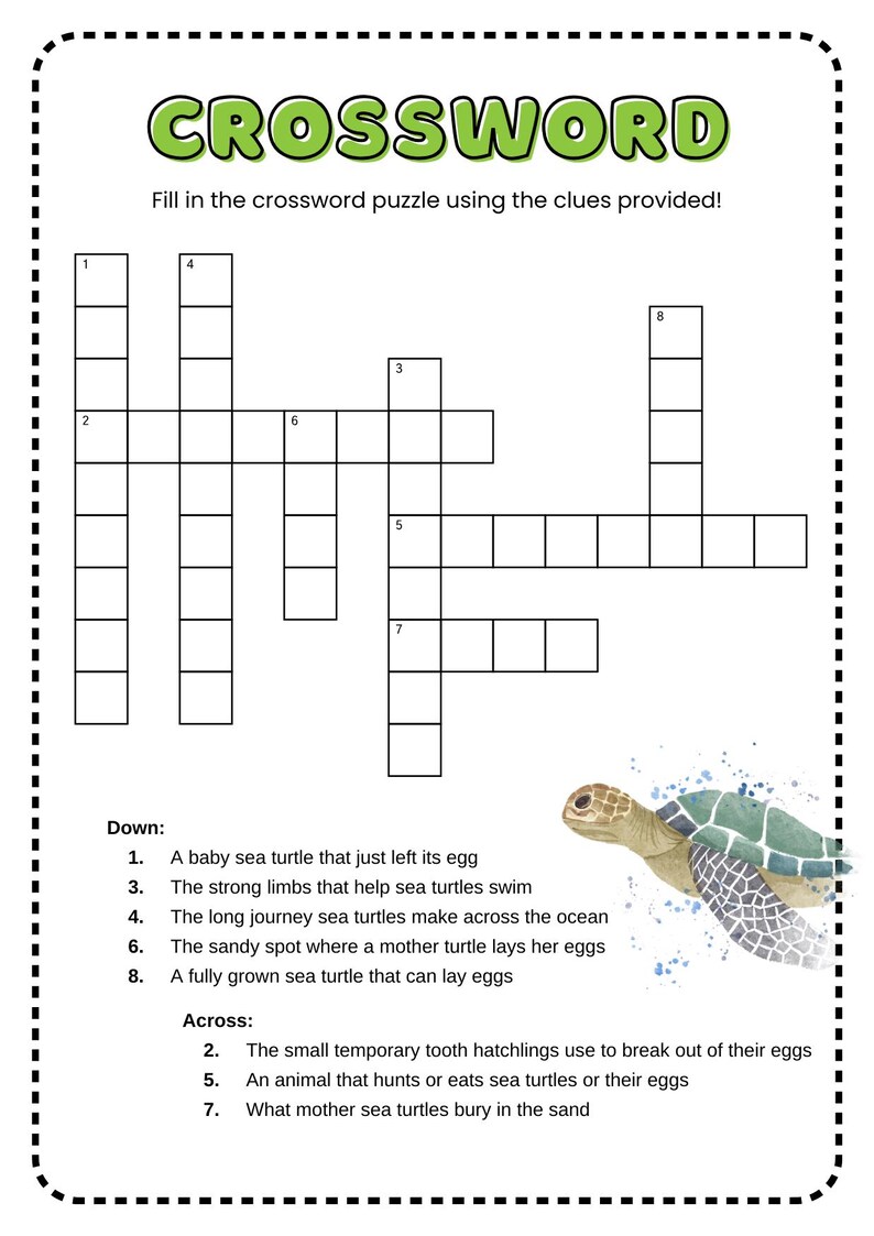Life Cycle of a Sea Turtle - Mini Educational Book - Etsy