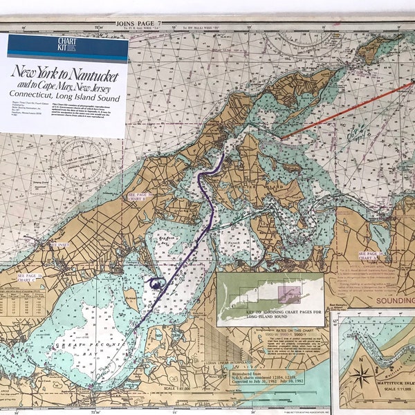 Nautical Map Northern Neck - Etsy