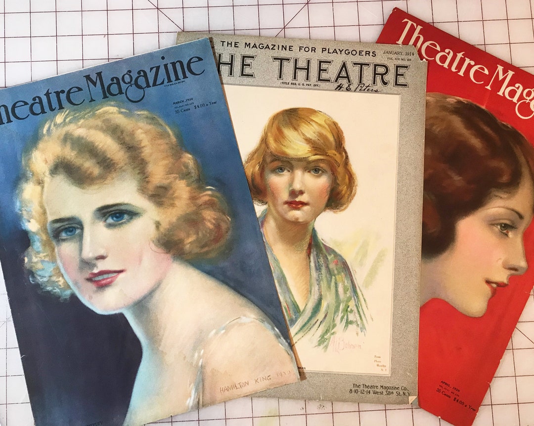 Theater Magazine Broadway Actresses Lot of 3 Vintage Magazine Covers ...