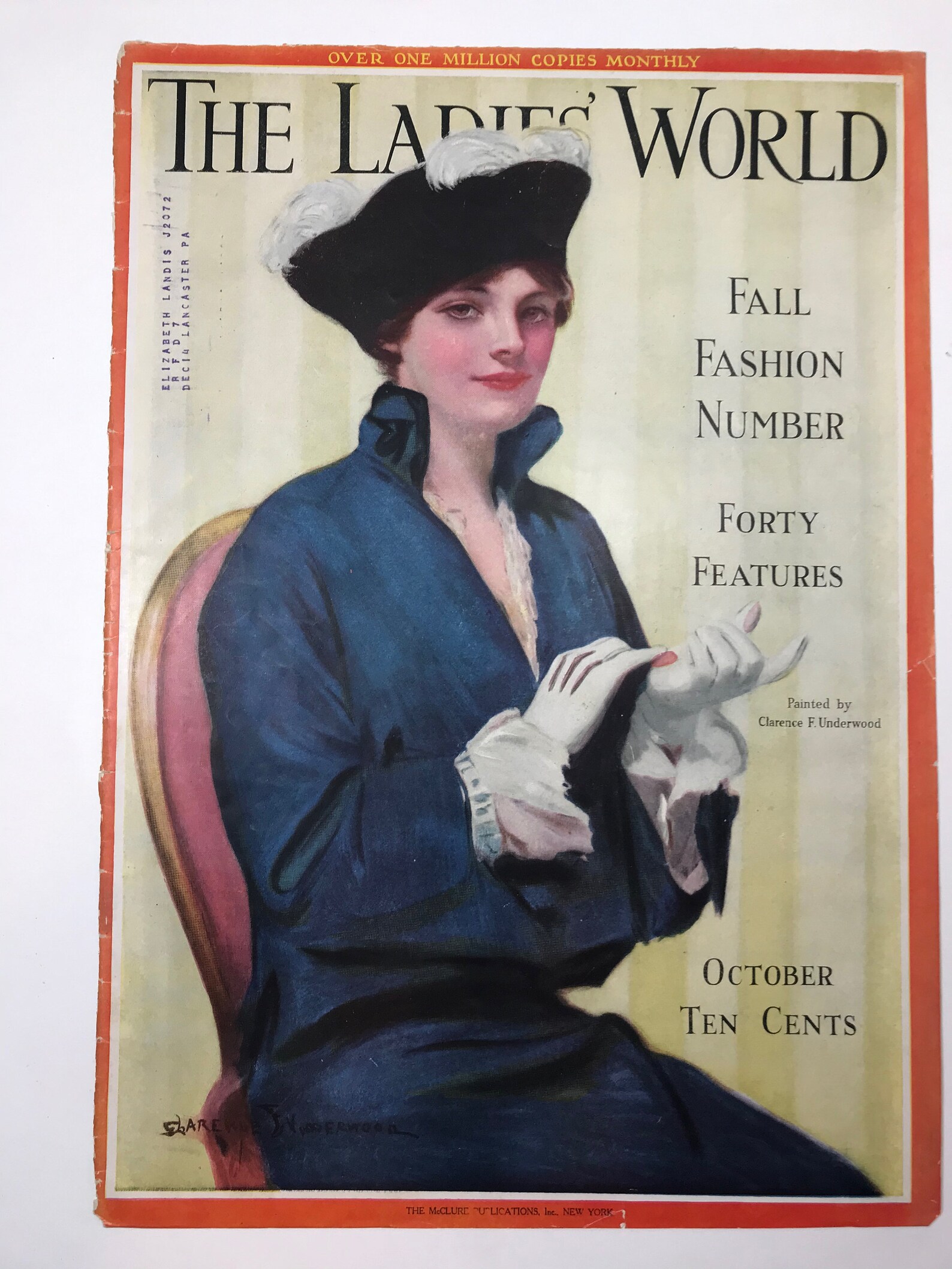 Edwardian Fashion "the Ladies World" Vintage Magazine Cover Circa 1917 ...