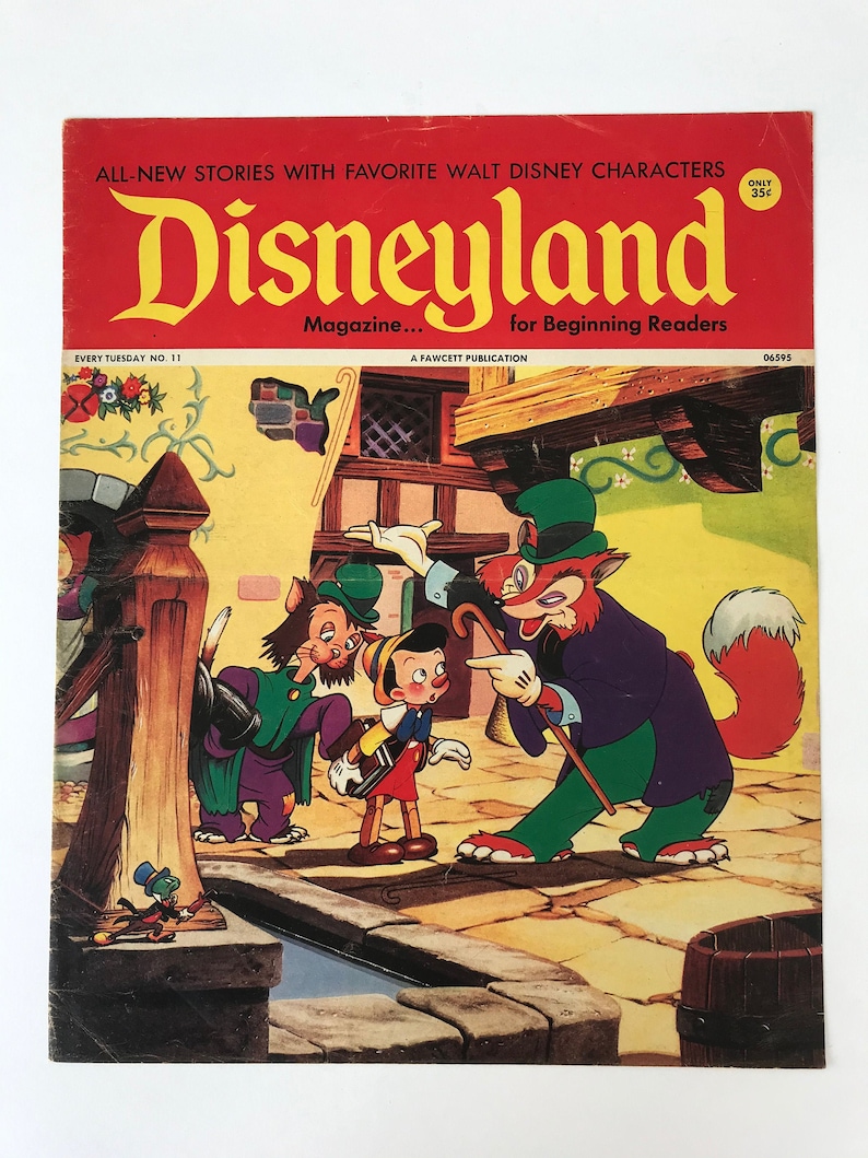 Disney Disneyland Vintage Magazine Cover Circa 1971 Disney Collectable ...