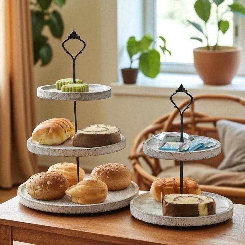 Wood Snack Stand - Etsy
