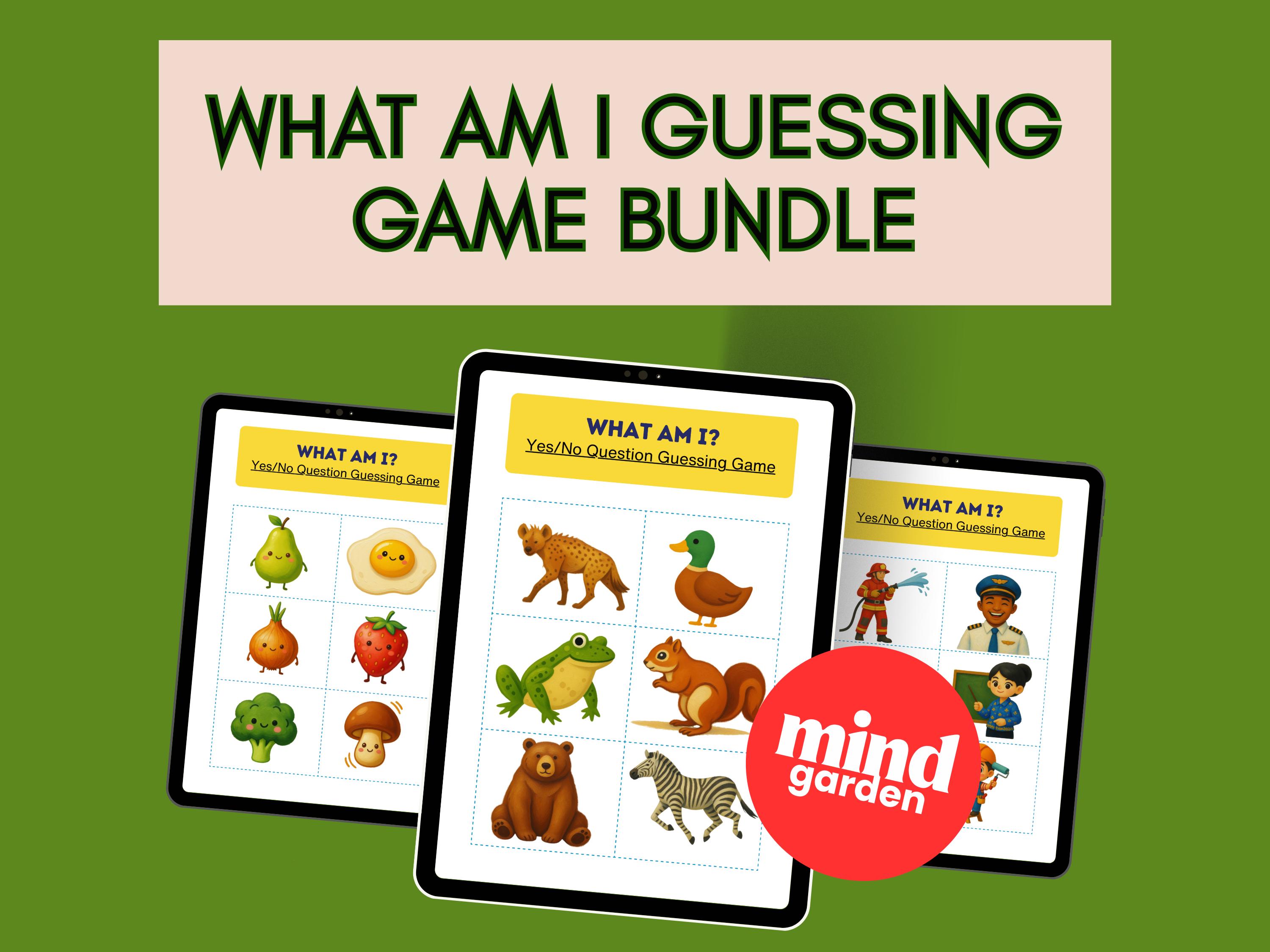 Printable What Am I Guessing Game for Kids, Family, Deductive Reason ...