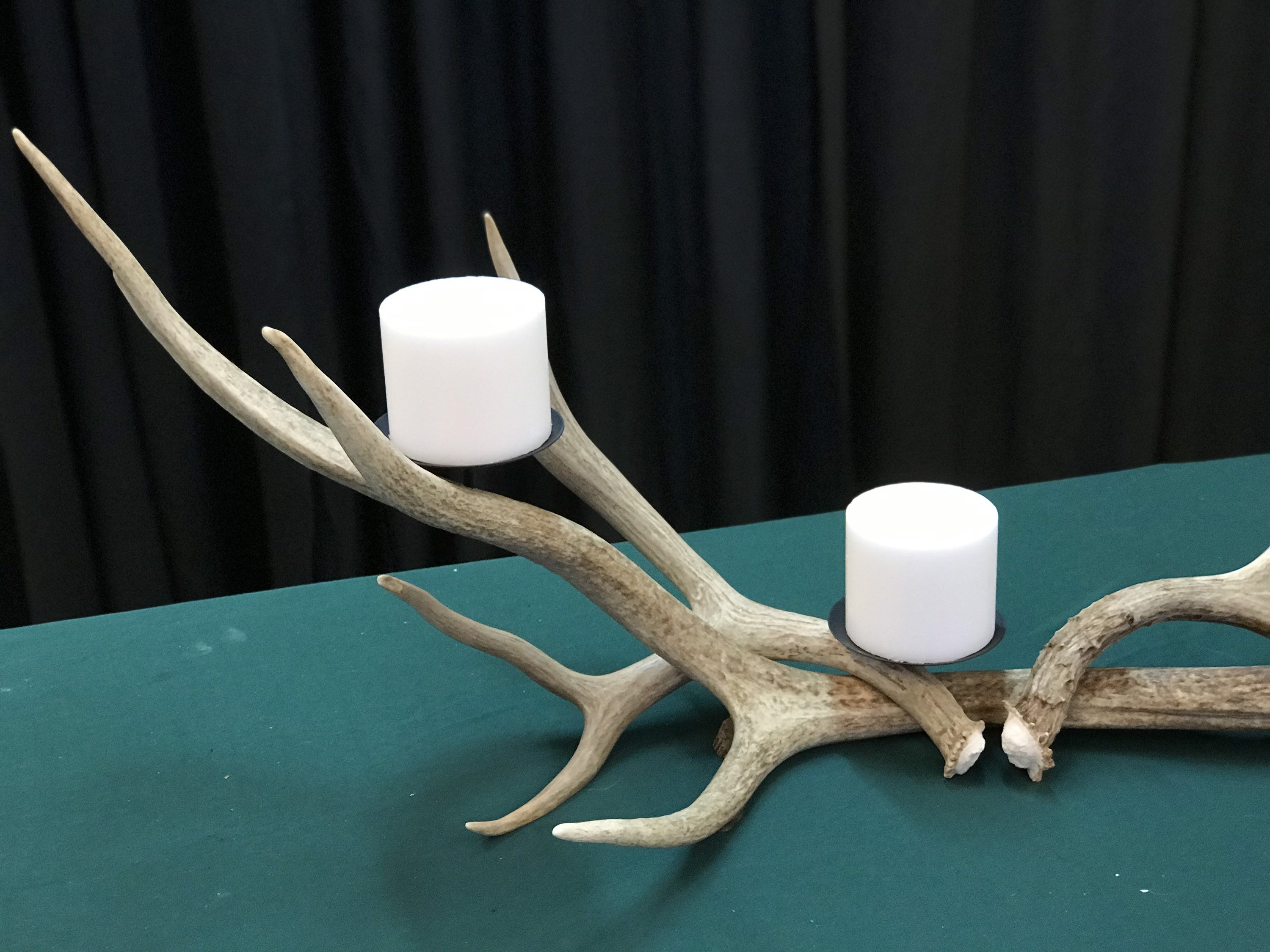 Real Elk Antler 3 Pillar Candle Holder | Etsy Real Elk Antler 3 Pillar Candle Holder | Etsy