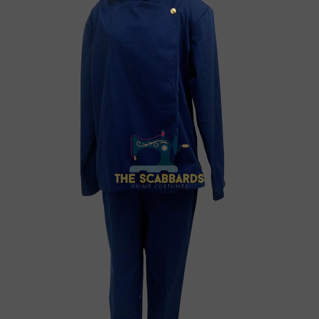 Dark Blue Anime Gakuran Uniform Cosplay Outfit High School Boy Costume ...