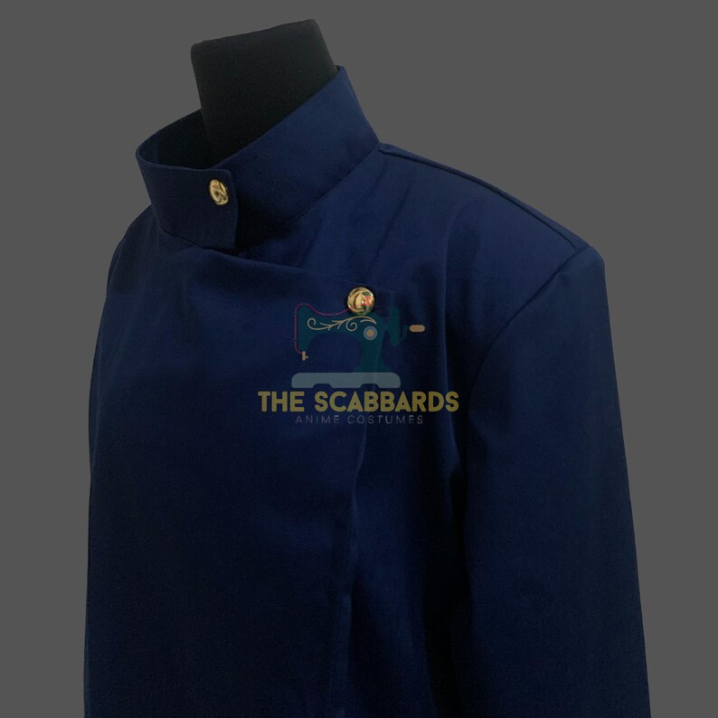Dark Blue Anime Gakuran Uniform Cosplay Outfit High School Boy Costume ...
