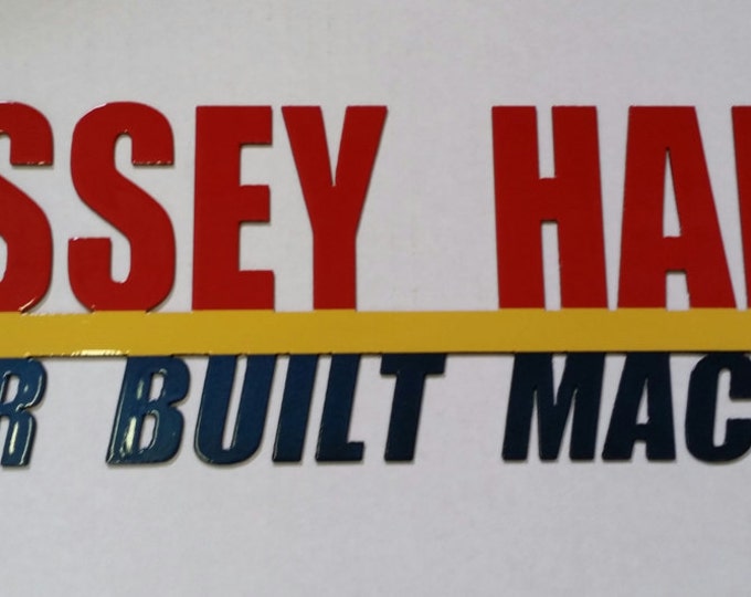 Massey Harris Better Built Machinery Sign - Etsy