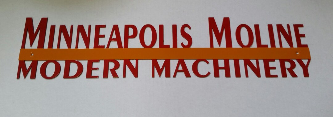 Minneaplois Moline Modern Machinery Sign - Etsy