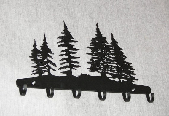 Pine Trees Key Hook | Etsy