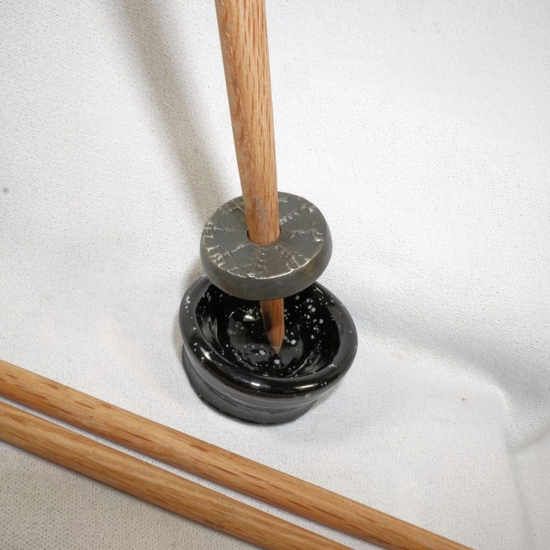 Roman / Celtic La Tene Form Spindle Set With a Pewter Whorl & Three ...