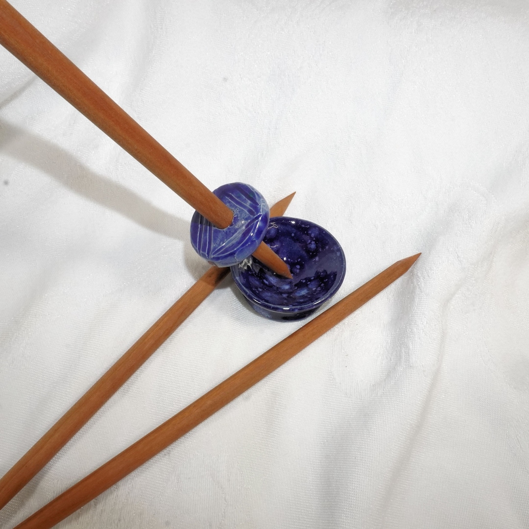 Neolithic Form Spindle Set With a Stoneware Whorl & Three Spindle ...