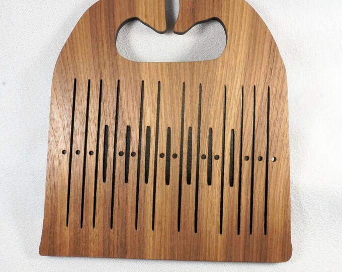 Two Horses Scandinavian Slotted Band or Tape Weaving Heddle, Back Strap ...