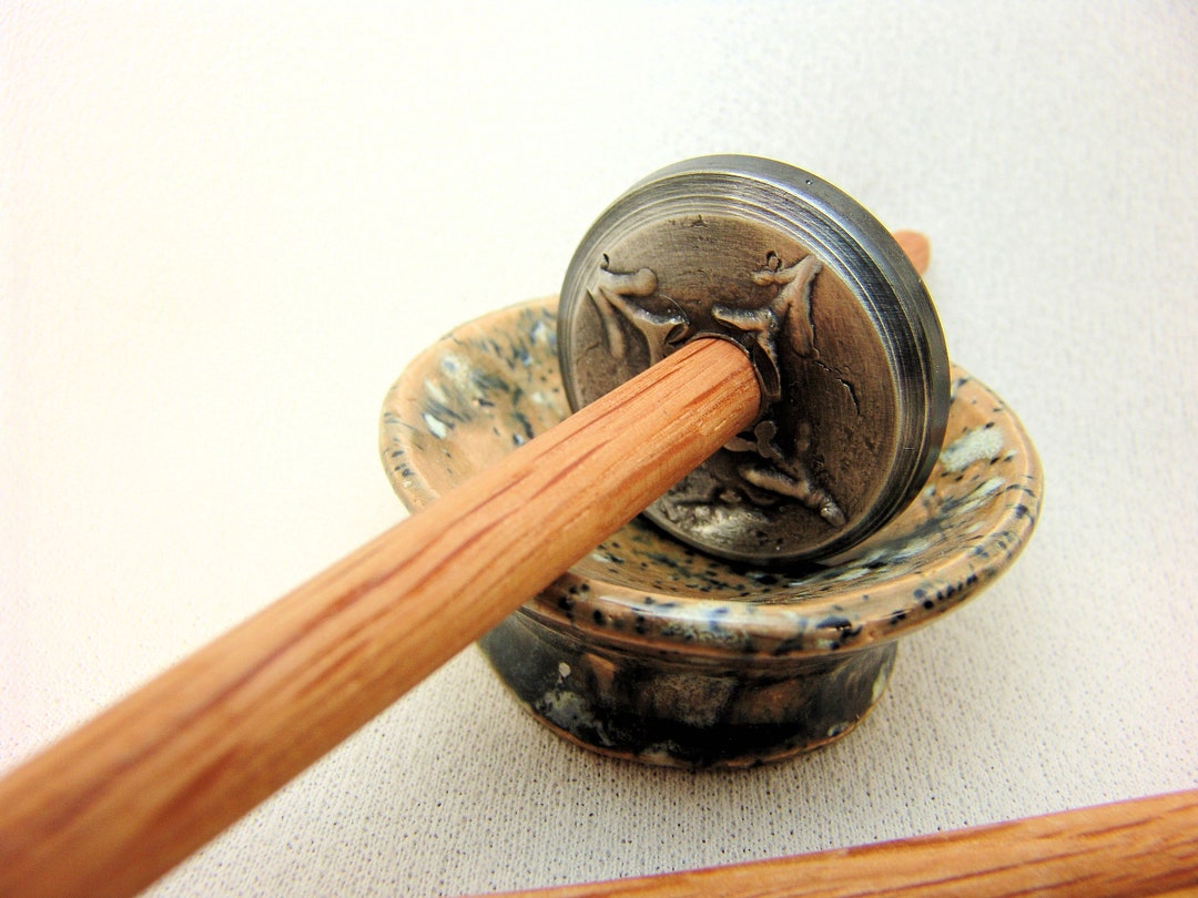 Roman / Celtic La Tene Form Spindle Set With a Pewter Whorl & - Etsy