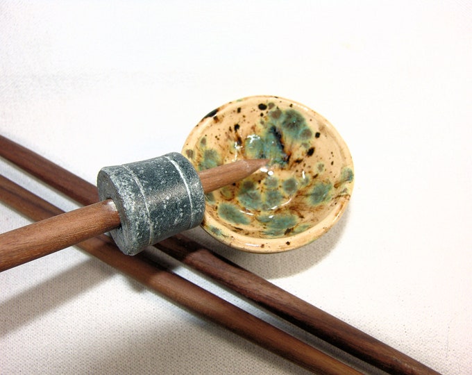 Greenland Norse Form Spindle With a Soapstone Whorl & Three Wild Black ...