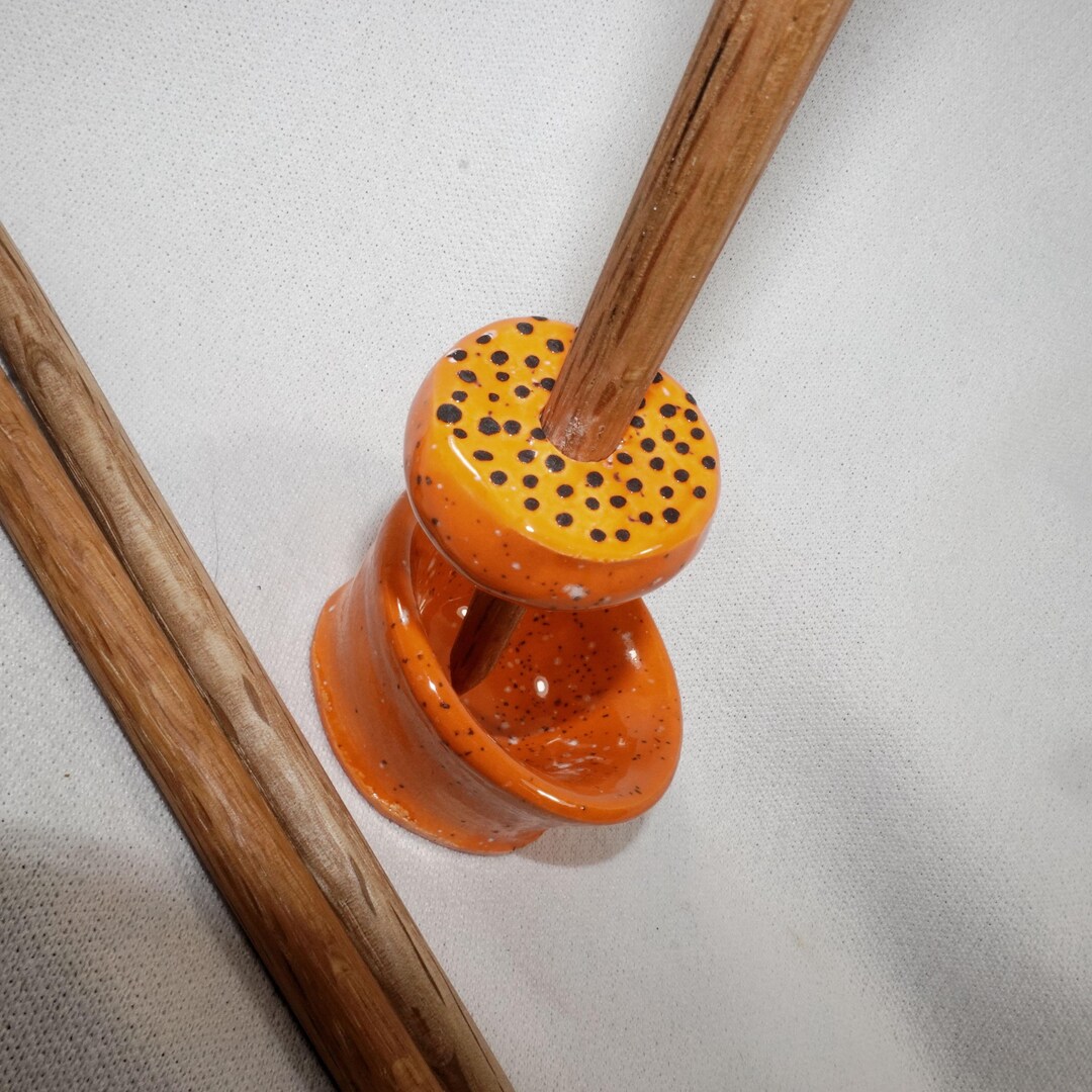 Greek Attic Style Spindle Set With a Stoneware Whorl & Three Hardwood ...