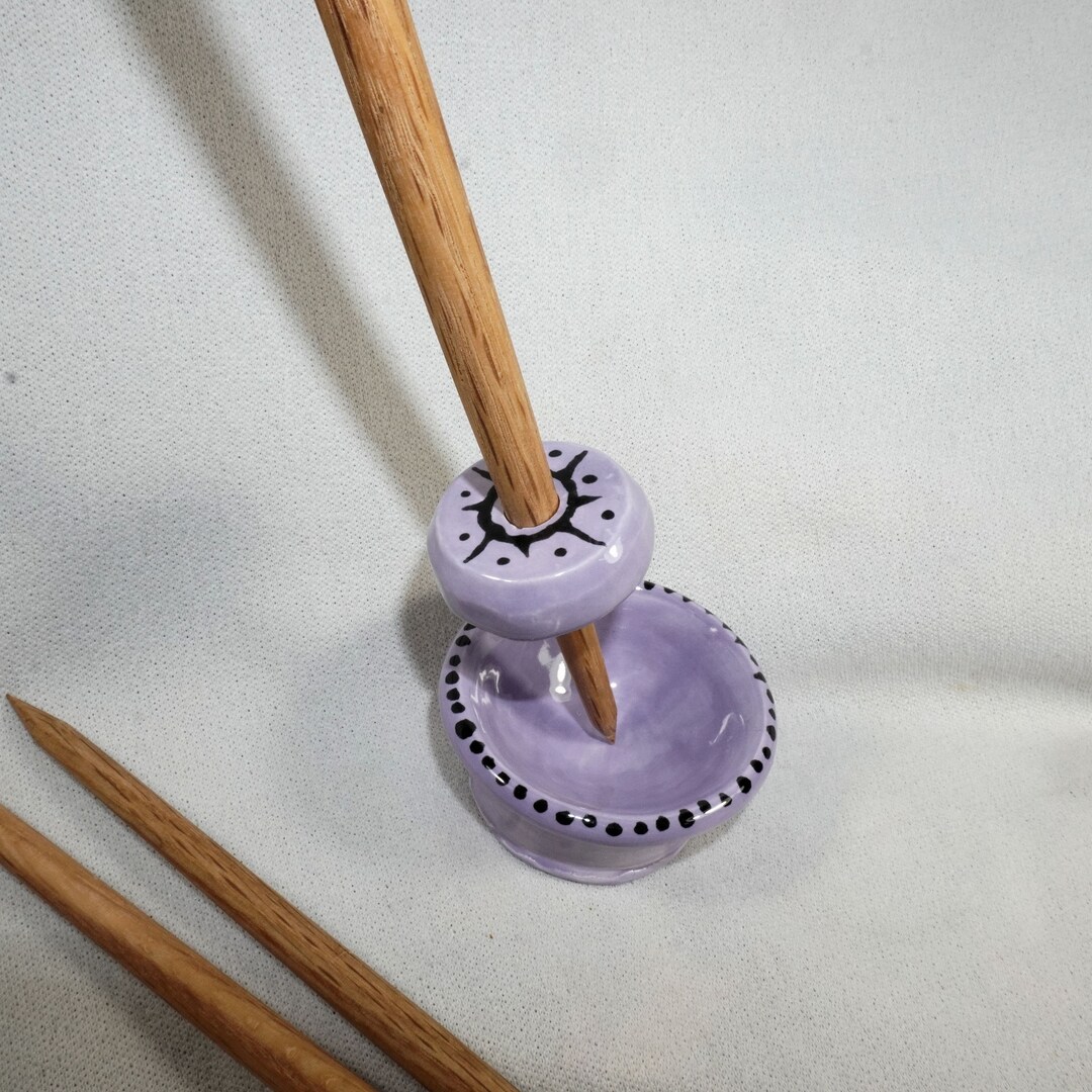 Neolithic Form Spindle Set With a Stoneware Whorl & Three Hardwood ...