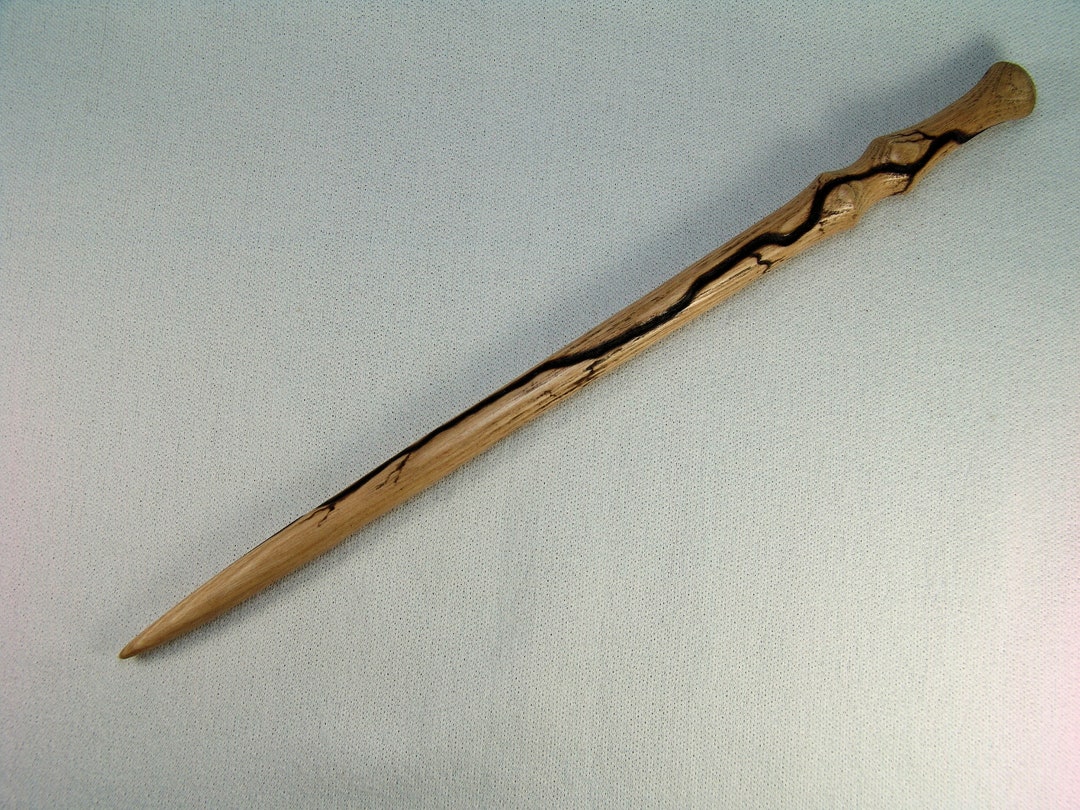 Wizard's Wand 12 Inches Long With Lichtenberg Lightning Burned Into the ...