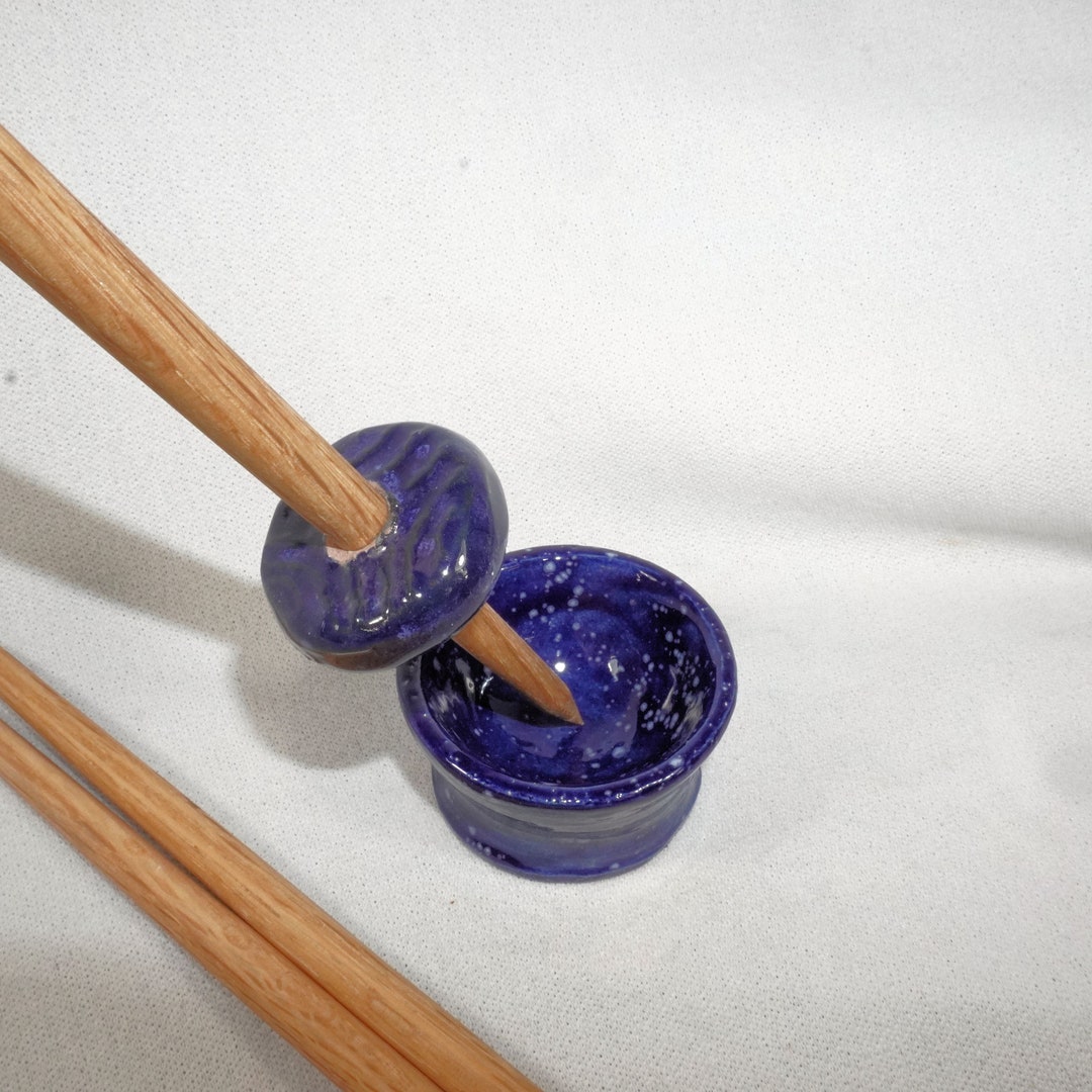Neolithic Form Spindle Set With a Stoneware Whorl & Three Hardwood ...