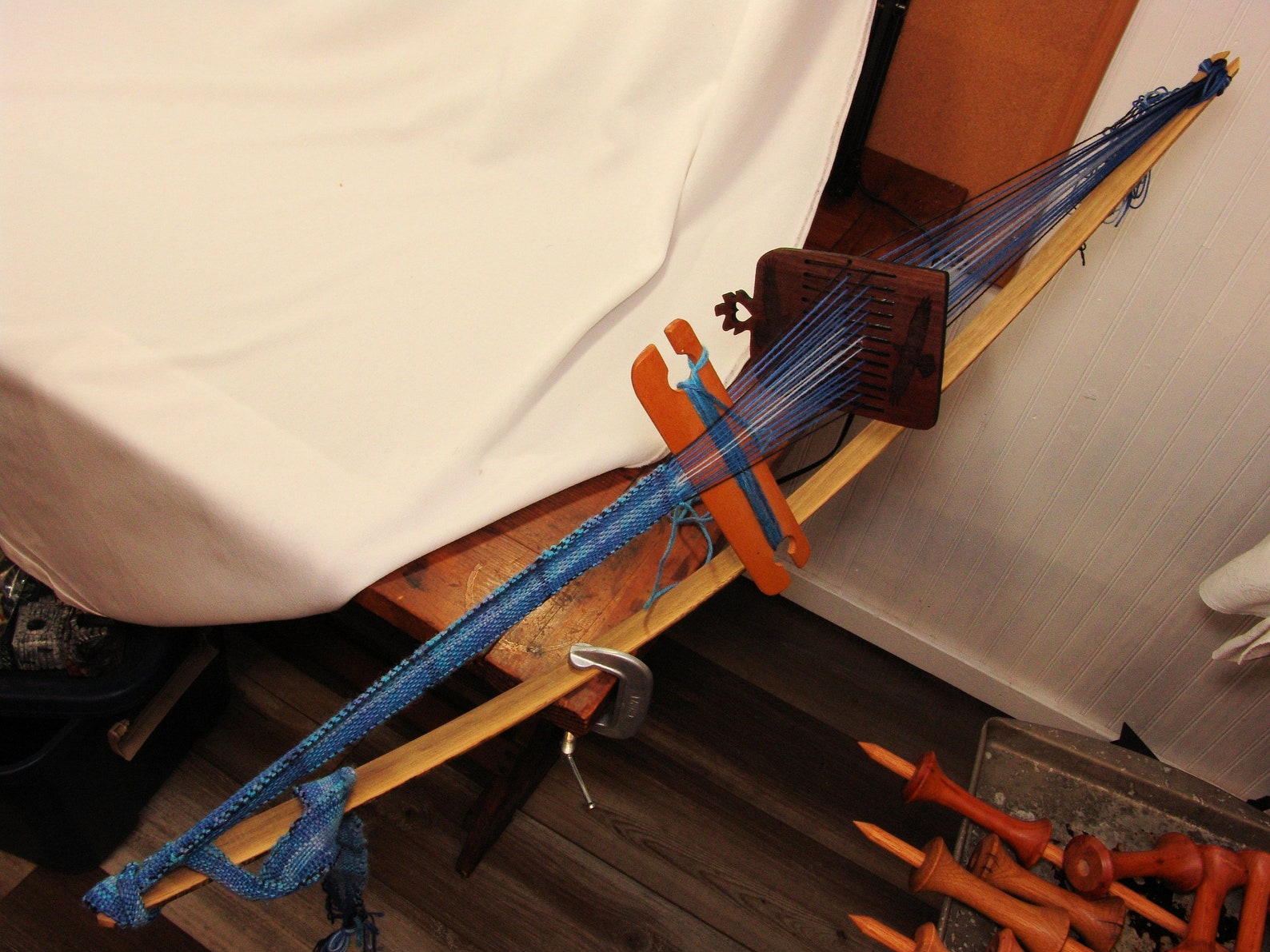 Medieval Bow Loom Back Strap Weaving on the Go and 25 Thread - Etsy