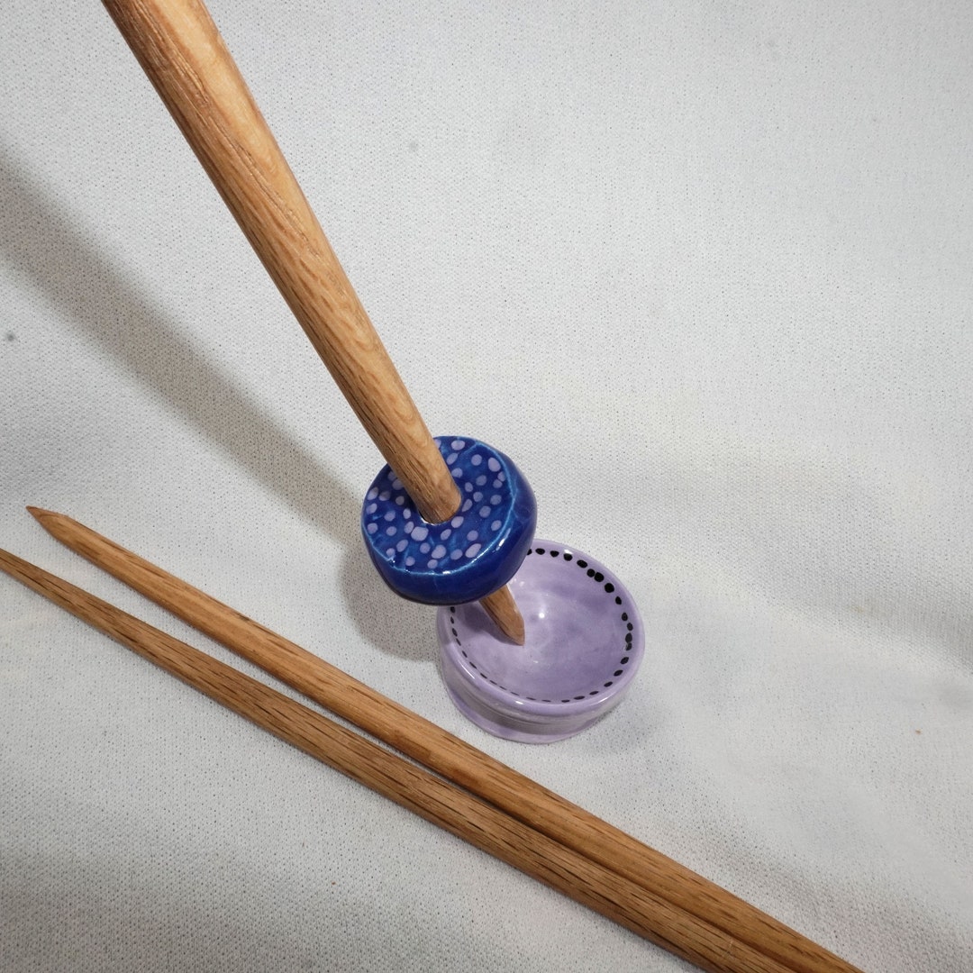 Neolithic Form Spindle Set With a Stoneware Whorl & Three Hardwood ...