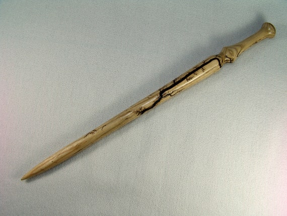 Wizard's Wand 12 Inches Long With Lichtenberg Lightning | Etsy