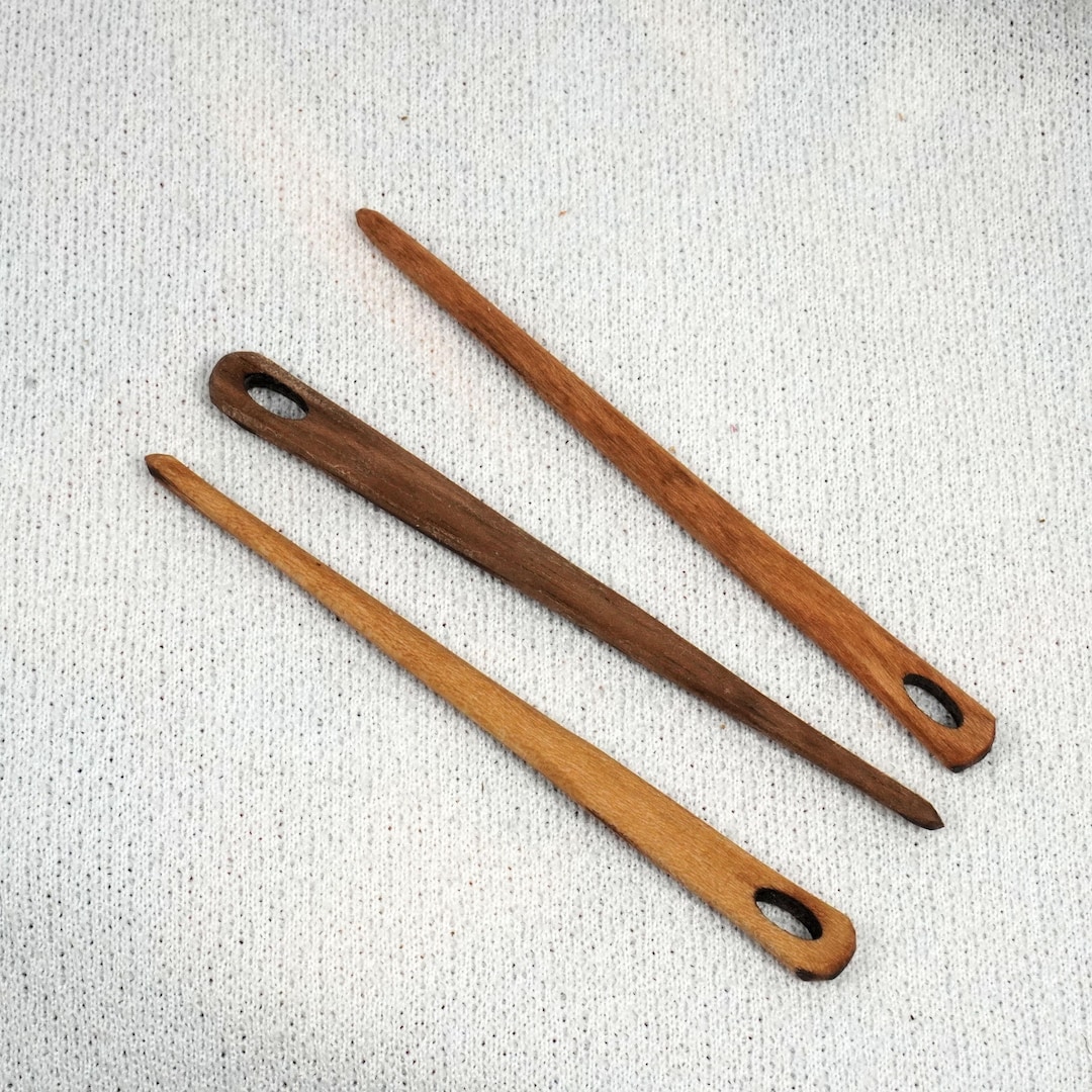 Nalbinding Needle Set, 3"in Black Walnut & Wild Black Cherry - Etsy