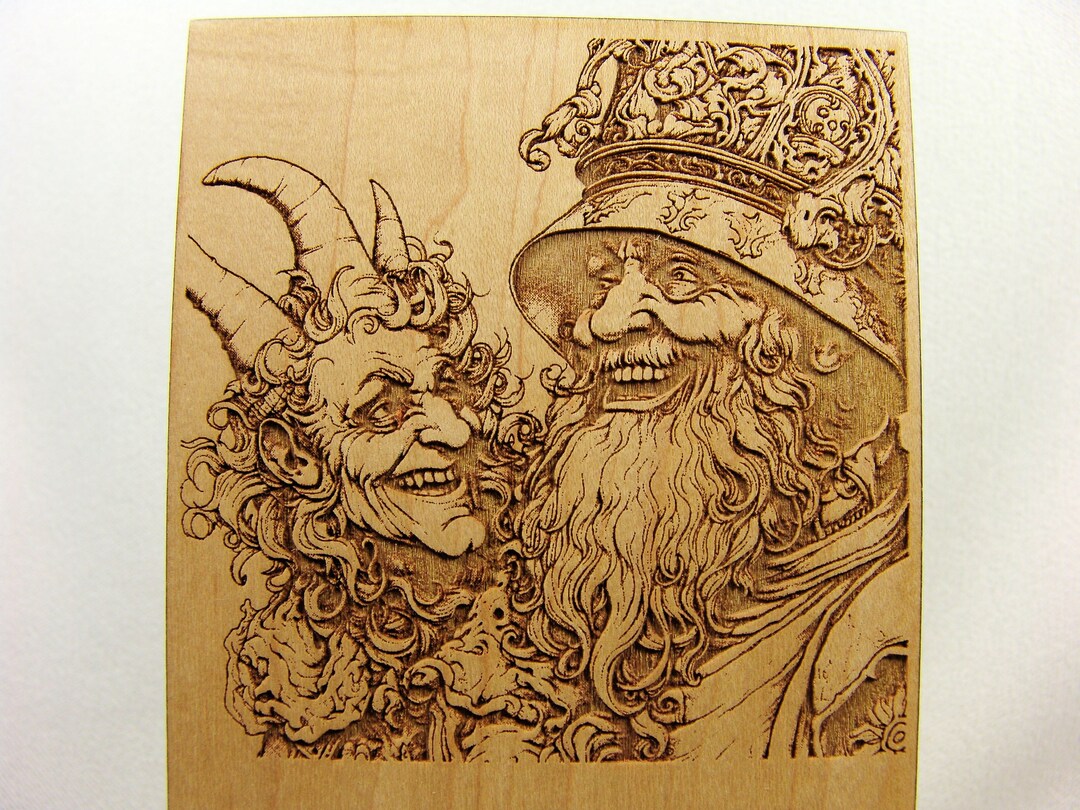 Tablet / Phone / iPad / Kindle Stand: Santa & Krampus - Etsy