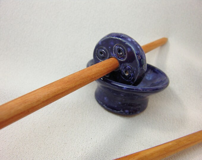 Oseberg Spindle Form Set With a Stoneware Whorl & Two Wild Black Cherry ...