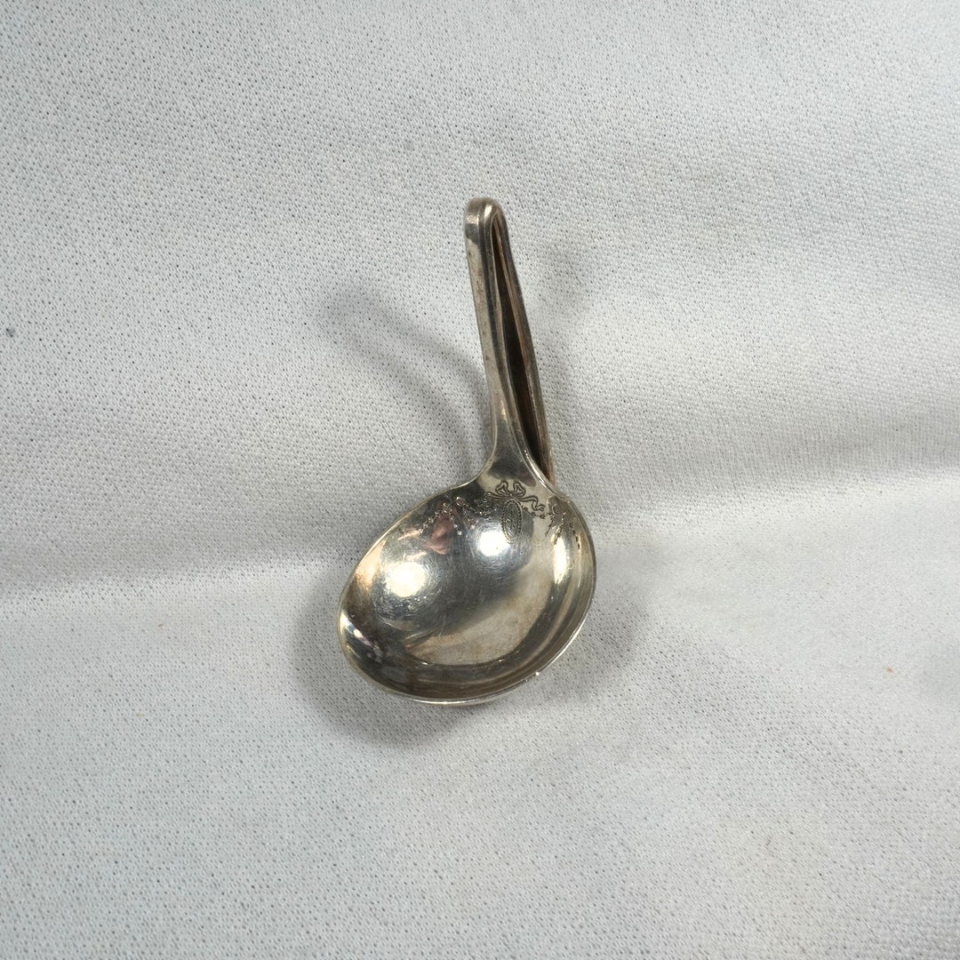 Supported Spinning Spoon in Victorian Style...silver Plate Dessert ...