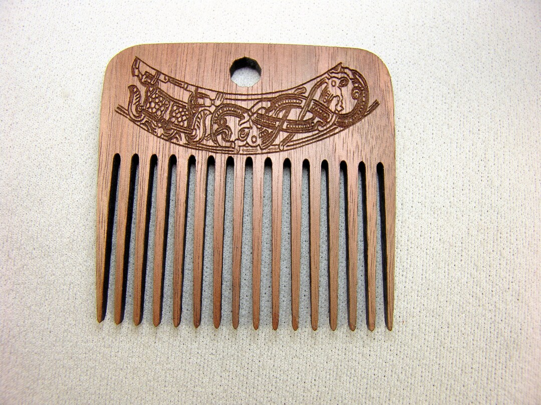 Short Tapestry Weaving Comb With Viking Jellinnge Knotwork - Etsy