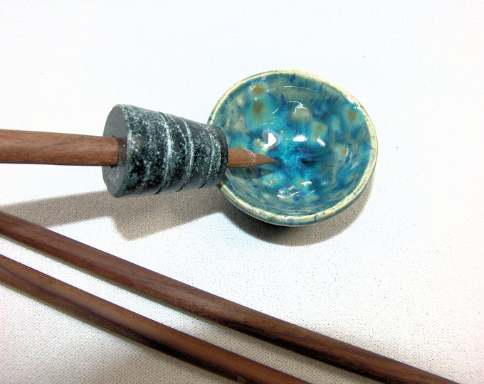 Greenland Norse Form Spindle With a Soapstone Whorl & Three Wild Black ...