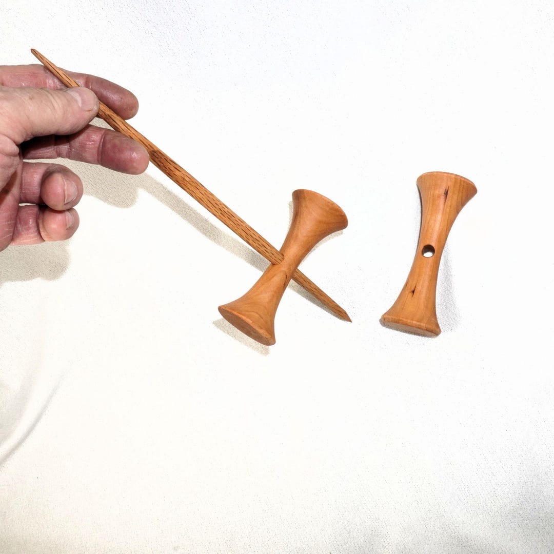 The Txoatile Spindle With Two Removable Bones... Ancient Basque Form - Etsy
