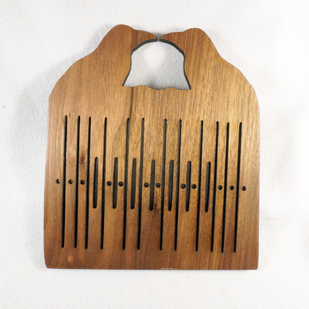 Two Ravens Scandinavian Slotted Band or Tape Weaving Heddle, Back Strap ...