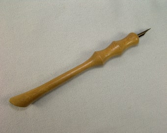 Calligraphy Pen 8 Inches Long...in Spalted Foster Holly... the | Etsy