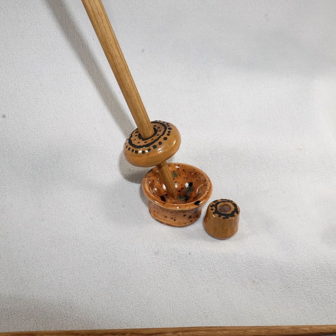 Ancient Greece Spindle Whorl Form: With Two Sculpted Stoneware Whorls ...