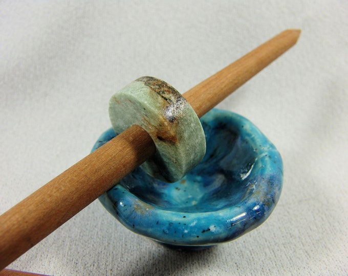Greenland Norse Form Spindle With a Soapstone Whorl & Three Wild Black ...