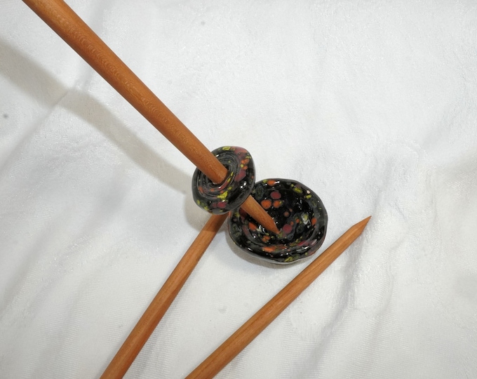 Neolithic Form Spindle Set With a Stoneware Whorl & Three Spindle ...
