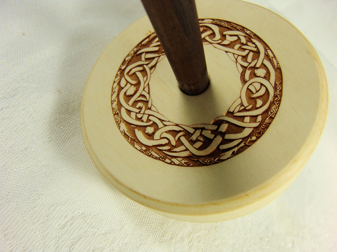 Support Spindle With Oseberg Inspired Knotwork: Removable - Etsy